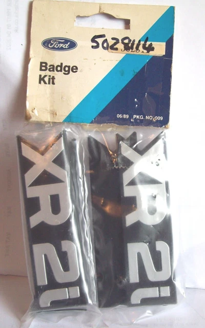 NEW X 2 GEN FORD FIESTA XR2i MUDFLAP BADGES NOS 5028114 £13.99 ...