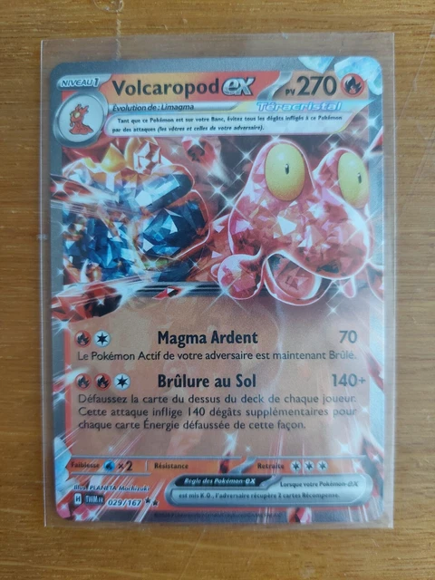 CARTE POKÉMON VOLCAROPOD EX 029/167 EV06 Mascarade Crépusculaire TWM FR ...