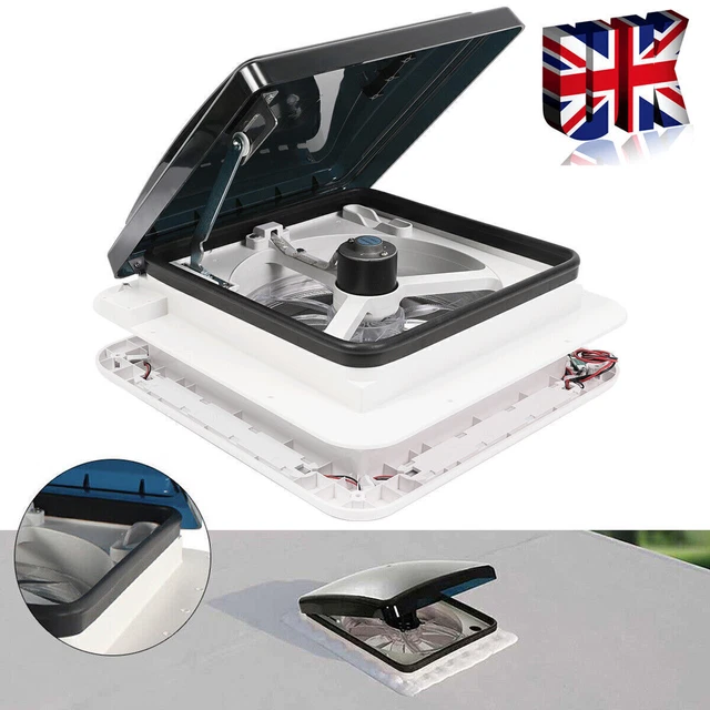 12V ROOF VENT Fan Camper Van Motorhome RV Caravan Skylight Vent with ...