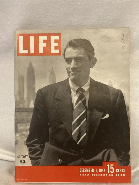 LIFE MAGAZINE / December 1 1947 / Gregory Peck / Young Daredevil ...