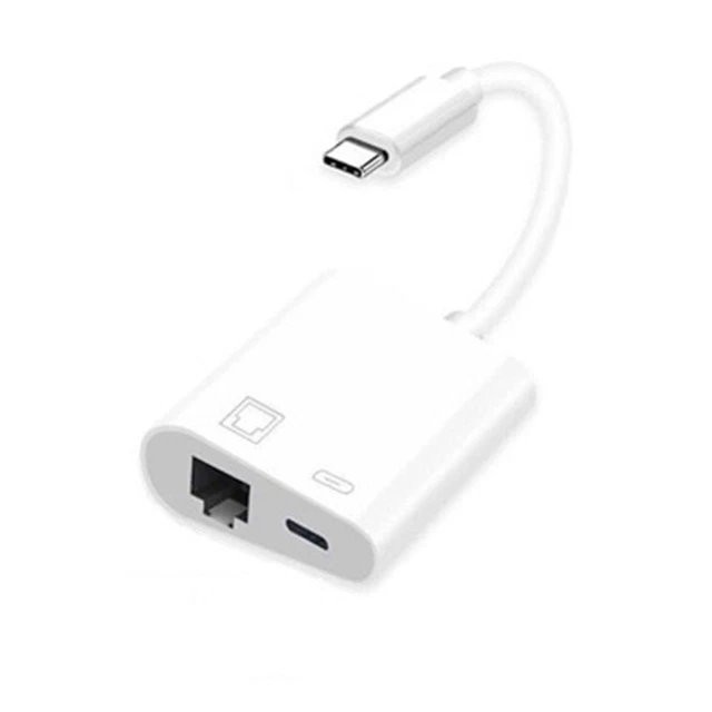 TO RJ45 PORT Network Card Ethernet Converter PD Charging For Xiaomi ...