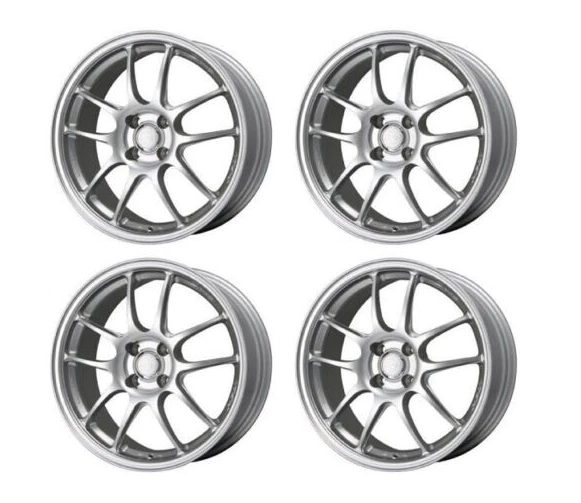 ENKEI GENUINE OEM 16x6.5 +53 4x100 SS [4 rims wheels ] JDM ☆ PF01 ☆ EUR ...