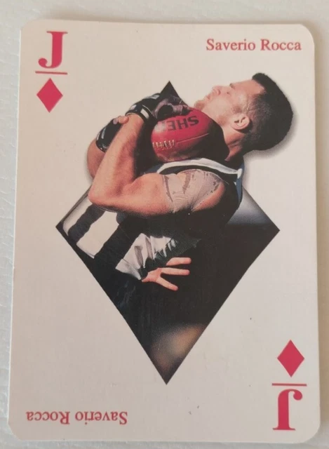AFL - COLLINGWOOD Magpies - Single Playing Card- Saverio Rocca- Jack of ...