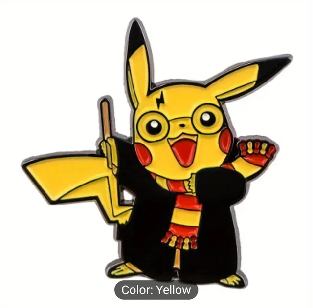 POKEMON PIKACHU HARRY Potter Style Brooch Hat/Lapel Pin £4.96 - PicClick UK