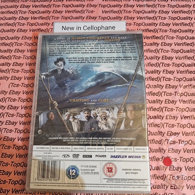 THE WHALE DVD, new and sealed, featuring Martin Sheen, Jonas Armstrong ...