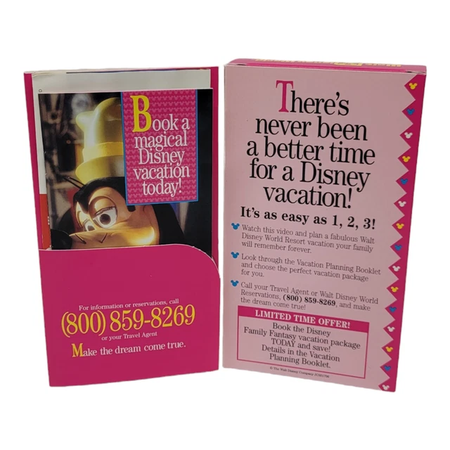 WALT DISNEY WORLD Florida 90's Family Vacation VHS Promotional Video w ...