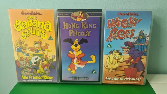 CLASSIC CARTOON VHS The Banana Splits Wacky Races Hong King Phooey VGC ...