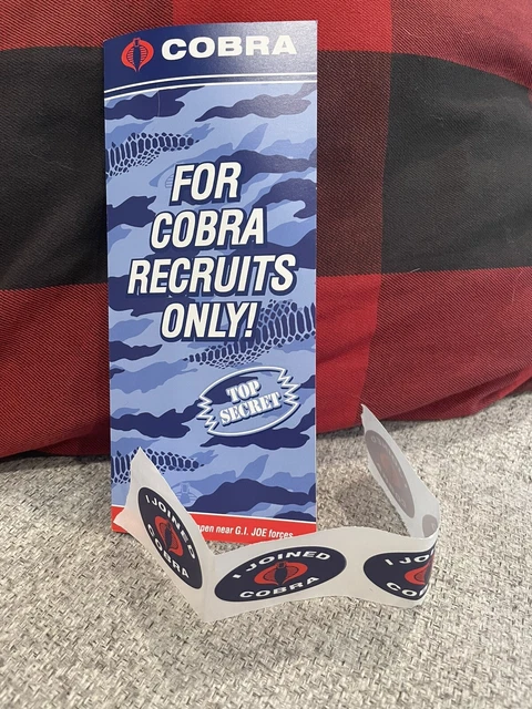 SDCC 2022 EXCLUSIVE Super 7 GI JOE Cobra Recruit Pamphlet avec ...