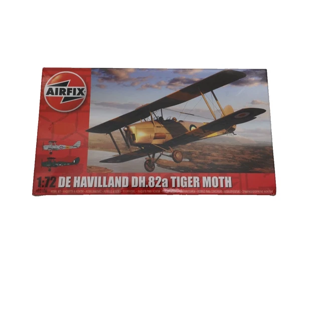 AIRFIX DE HAVILLAND DH.82a tiger Moth Aircraft Model Kit 1:72 Scale New ...