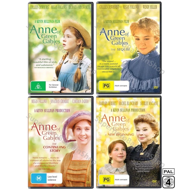 ANNE OF GREEN Gables | Complete 4-Movie Collection (DVD, 4-Disc) PAL ...