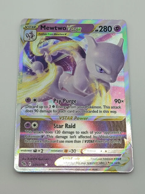 POKÉMON JCG - Mewtwo VSTAR 031/078 ULTRA RARE - Pokémon GO - Neuf EUR 6,14 - PicClick FR