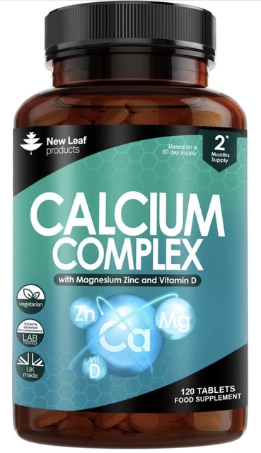 CALCIUM TABLETS - Calcium Magnesium Zinc and Vitamin D 120 High ...
