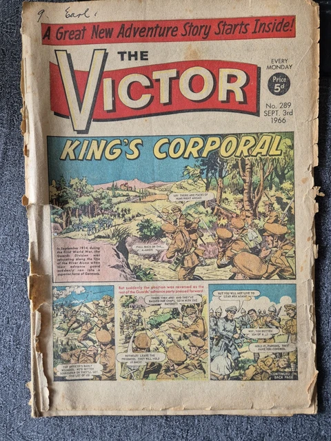 THE VICTOR COMIC Old Vintage Boys 3rd September 1966 No 289 £3.00 ...