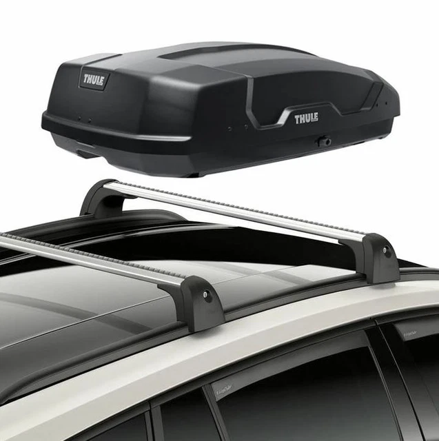 GENUINE FORD FOCUS Mk4 Roof Base Carrier & Thule Roof Box Force XT S ...