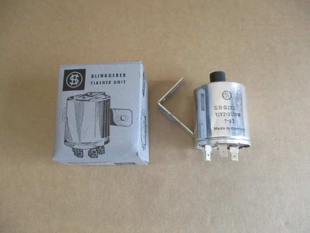 OPEL VW BORGWARD Relais Blinkgeber Striebel SBG 222 12V2-3x18W 4-polig NEU orig. EUR 34,90 ...