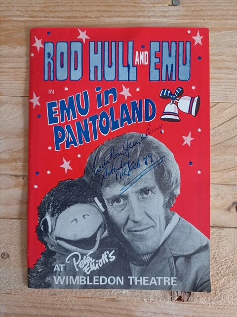 ROD HULL & Emu On Pantoland Peter Elliott Wimbledon Theatre 1978 ...
