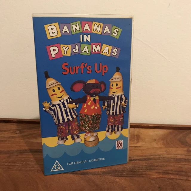 VINTAGE ABC KIDS BANANAS IN PYJAMAS ~ ‘Surfs Up’ VHS VIDEO Cassette ...