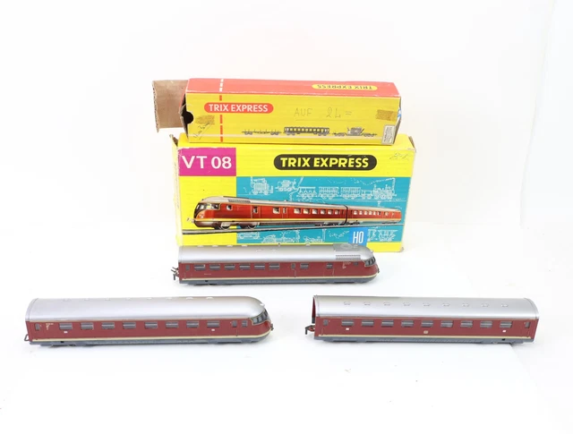 TRIX EXPRESS H0 2295 2296 Dieseltriebwagenzug 3-tlg. BR VT/VS 08 513 DB ...