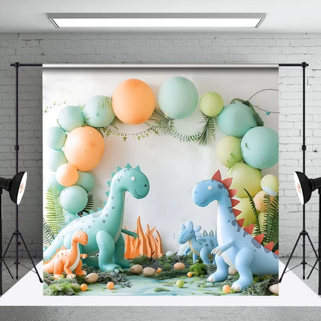 SAFARI DINOSAUR BALLOON White Wall Photo Backdrop $35.97 - PicClick AU