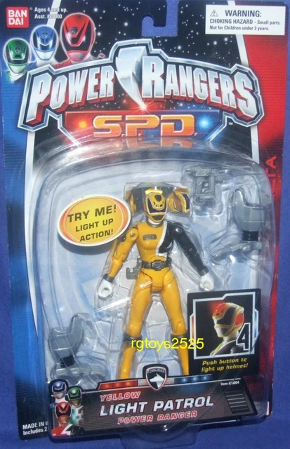 POWER RANGERS SPD Light Patrol YELLOW 5" Ranger New Factory Sealed 2004 ...