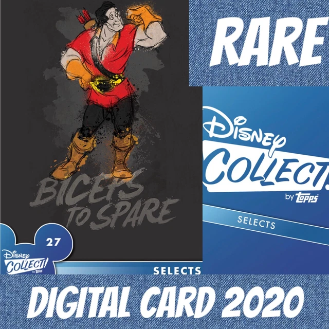 TOPPS DISNEY COLLECT Selects #27 2020 Digital Card Gaston EUR 1,00 ...