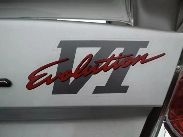 GENUINE MITSUBISHI LANCER EVOLUTION VI Rear Decal Sticker Evo 6 Light ...