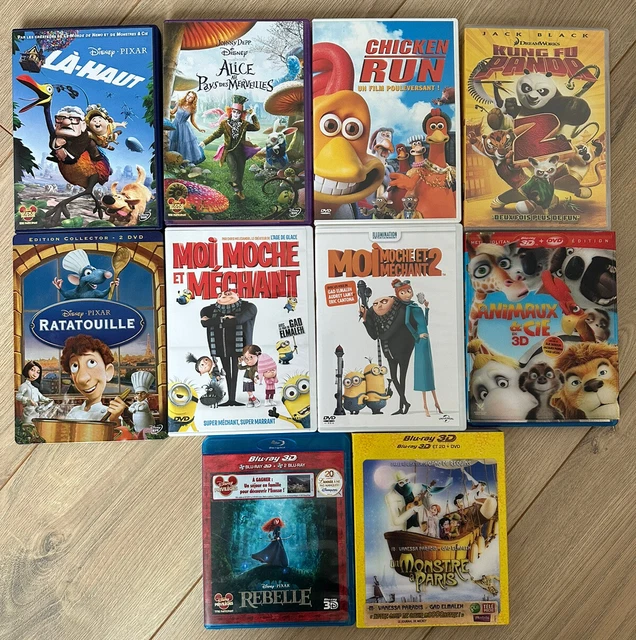 LOT 10 DVD Dessins Animés Disney Pixar Films Jeunesse EUR 15,00 ...