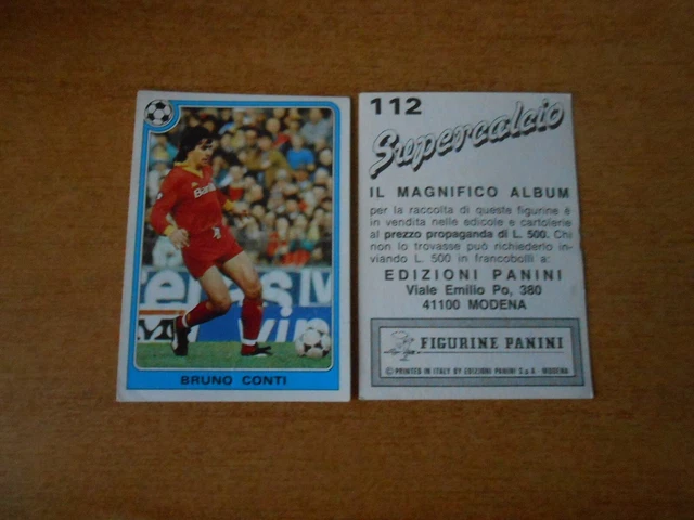 FIGURINA SUPERCALCIO ED.PANINI 1985-86-ROMA-CONTI B. n.112 EUR 1,50 ...