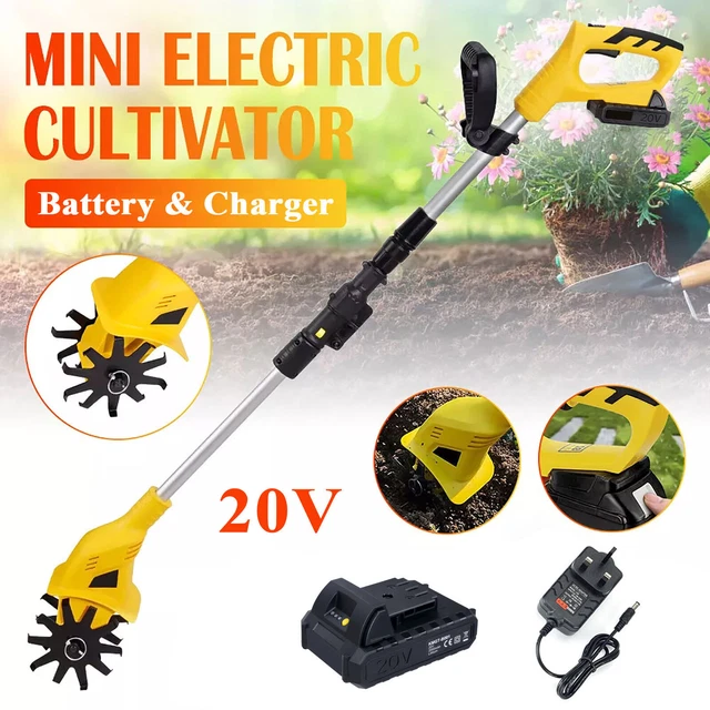 CORDLESS CULTIVATOR ROTAVATOR Tiller Garden Allotment Veg Patch w/ 20V ...