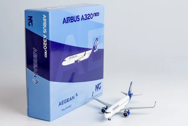 NG MODELS 1:400 AEGEAN Airlines SX-NEC Airbus A320-Neo Model Aircraft ...