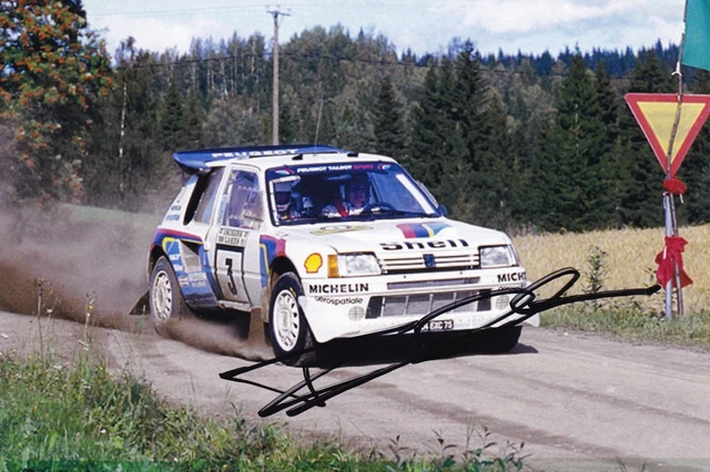 TIMO SALONEN 1985 WRC Champion hand autographed 6x4 photo Group B Rally ...