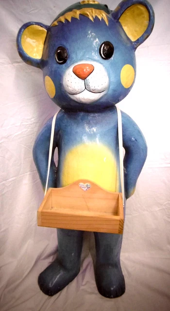 GROSSER TEDDY / Aufstellfigur aus Pappmaschee "Rosinas TZeddys" von ...