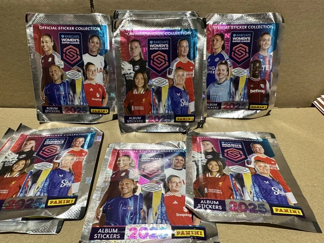 PANINI BARCLAYS WSL 2025 Stickers X 20 Sealed Packs £15.90 - PicClick UK