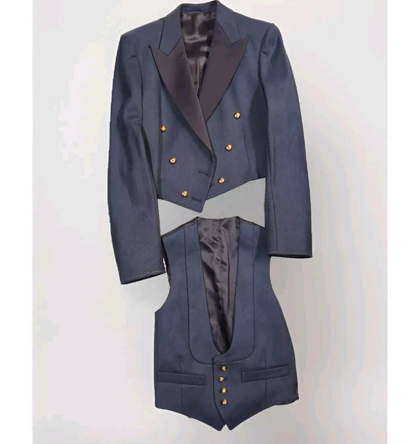 NEW RAF NO.5 Officers Mess Dress Uniform Jacket & Waistcoat 96cm Tall ...