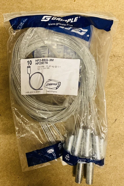 GRIPPLE STANDARD HANGER - HF2-B6G-3M HF23ET6 10 Pack M6 Thread Stud ...