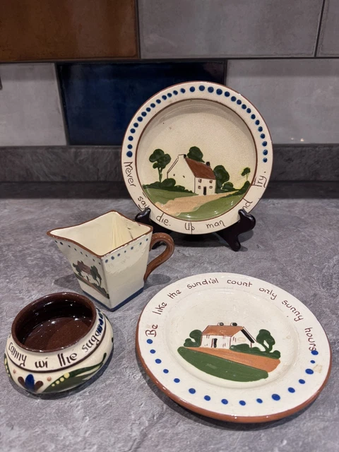 VINTAGE TORQUAY LONGPARK Dartmouth Watcombe Bundle x 4 Motto Ware ...