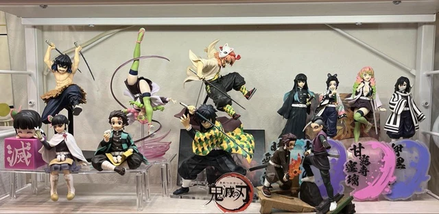 LOTTO FIGURE DEMON slayer logo acrilico Tomioka Tanjiro Shinobu Mitsuri ...
