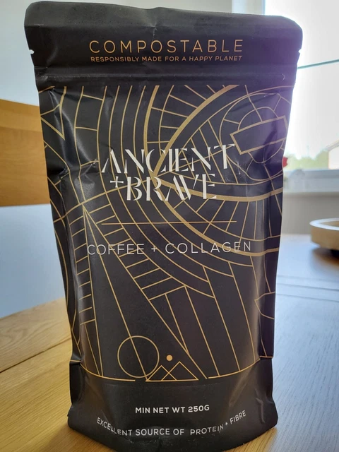 ANCIENT + BRAVE Coffee + Collagen Powder 250g - Organic Brazilian ...
