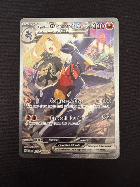 POKÉMON DESTINED RIVALS Cynthia’s Garchomp ex 232/182 Special ...