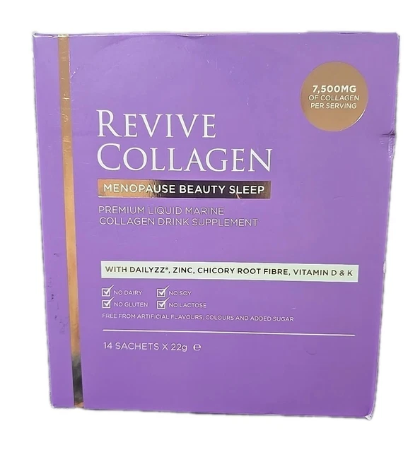 REVIVE COLLAGEN MENOPAUSE Beauty Sleep Supplement, 7,500mg 14 SACHETS ...