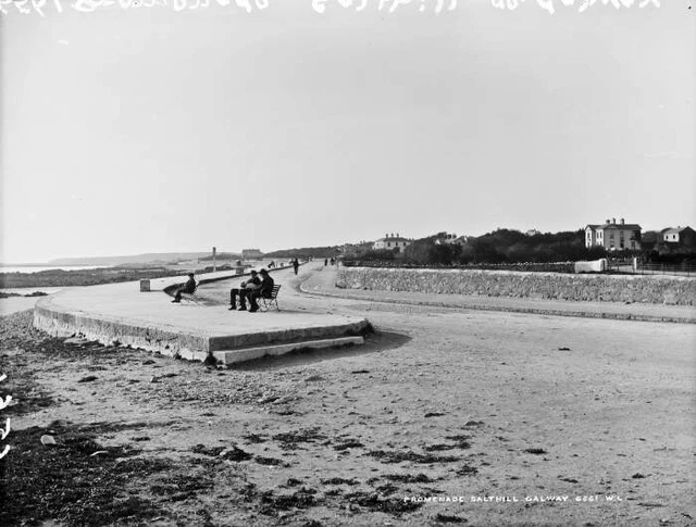 PROMENADE SALTHILL CO Galway Ireland c1900 OLD PHOTO EUR 5,89 - PicClick FR