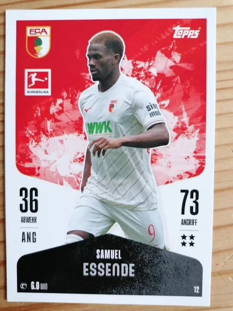 TOPPS MATCH ATTAX Bundesliga 2024/25 Karte Nr. 12 Samuel Essende FC ...