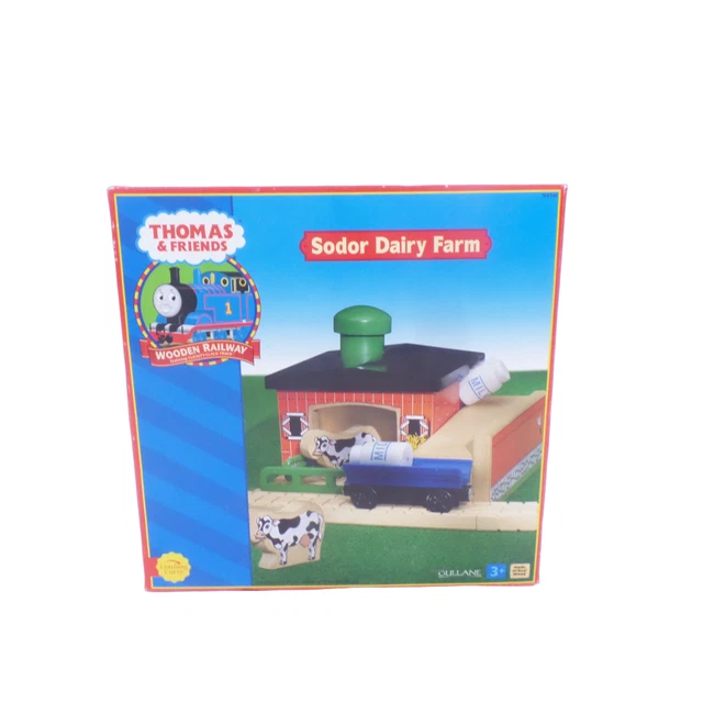 THOMAS & FRIENDS WOODEN RAILWAY Sodor Dairy Farm 99341 Boxed Learning ...