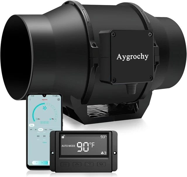 AYGROCHY 150 MM ventilatore tubolare con regolatore di temperatura 3000 ...