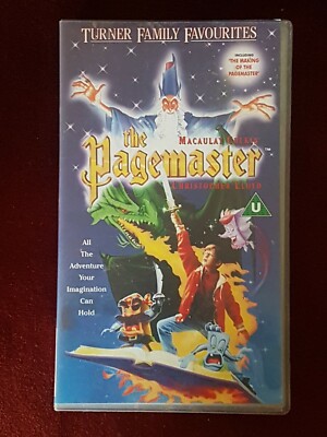 THE PAGEMASTER VHS Video Tape Movie Clamshell Macaulay Culkin ...