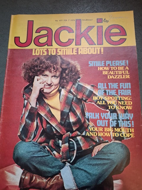 VINTAGE JACKIE MAGAZINE 7th FEBRUARY 1976 Slade Poster Glitter Band D ...