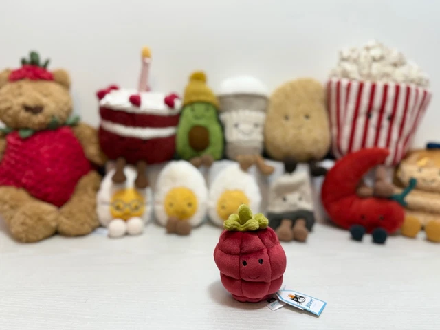 JELLYCAT VERY RARE Retired Fabulous Fruit Raspberry, Brand New With ...