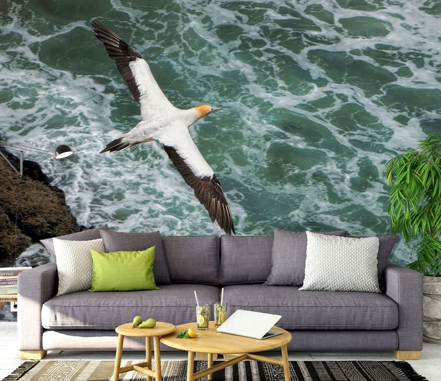 3D ANIMAL FLYING Bird K4875 Wallpaper Mural Self-adhesive Removable ...