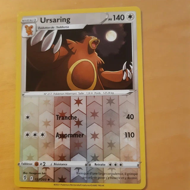 CARTE POKÉMON - Ursaring - Epée et Bouclier - Évolution Céleste ...