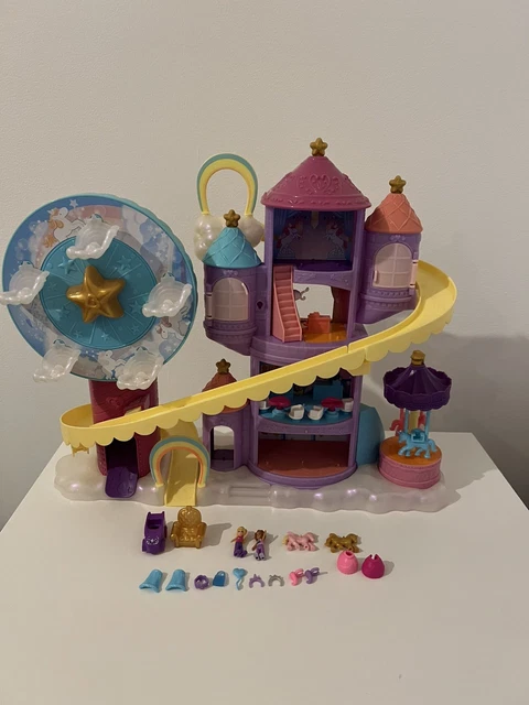POLLY POCKET RAINBOW Funland Theme Park 3 Rides, 7 Play Areas, Polly ...